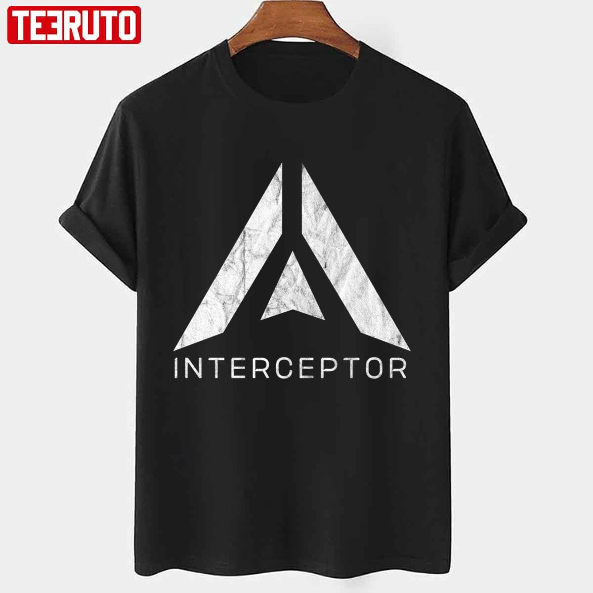 Interceptor Javelin Variant Anthem Game Symbol Worn White Logo Unisex T ...