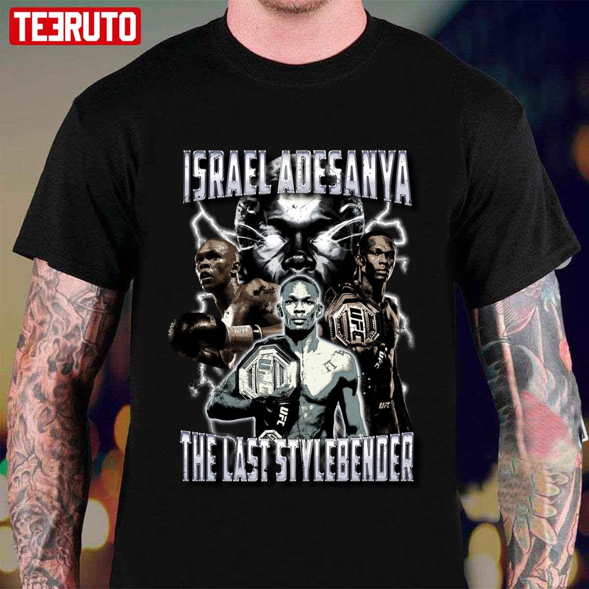Israel Adesanya The Last Stylebender Vintage Bootleg 90s Unisex T-Shirt ...