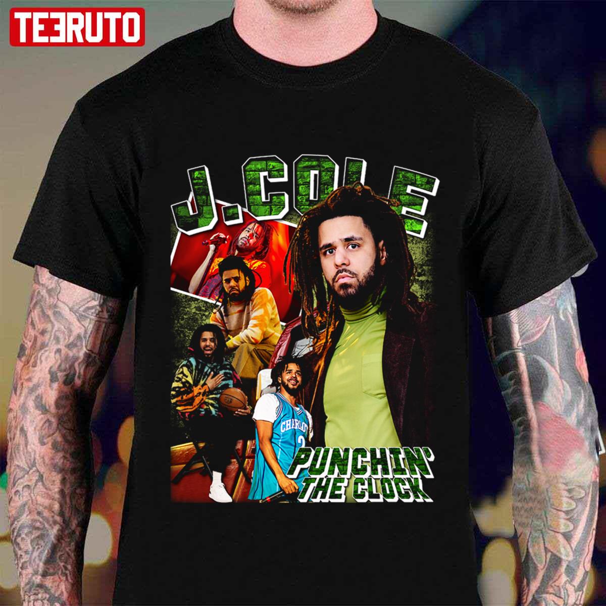 J Cole Punchin' The Clock Bootleg Unisex T-shirt - Teeruto