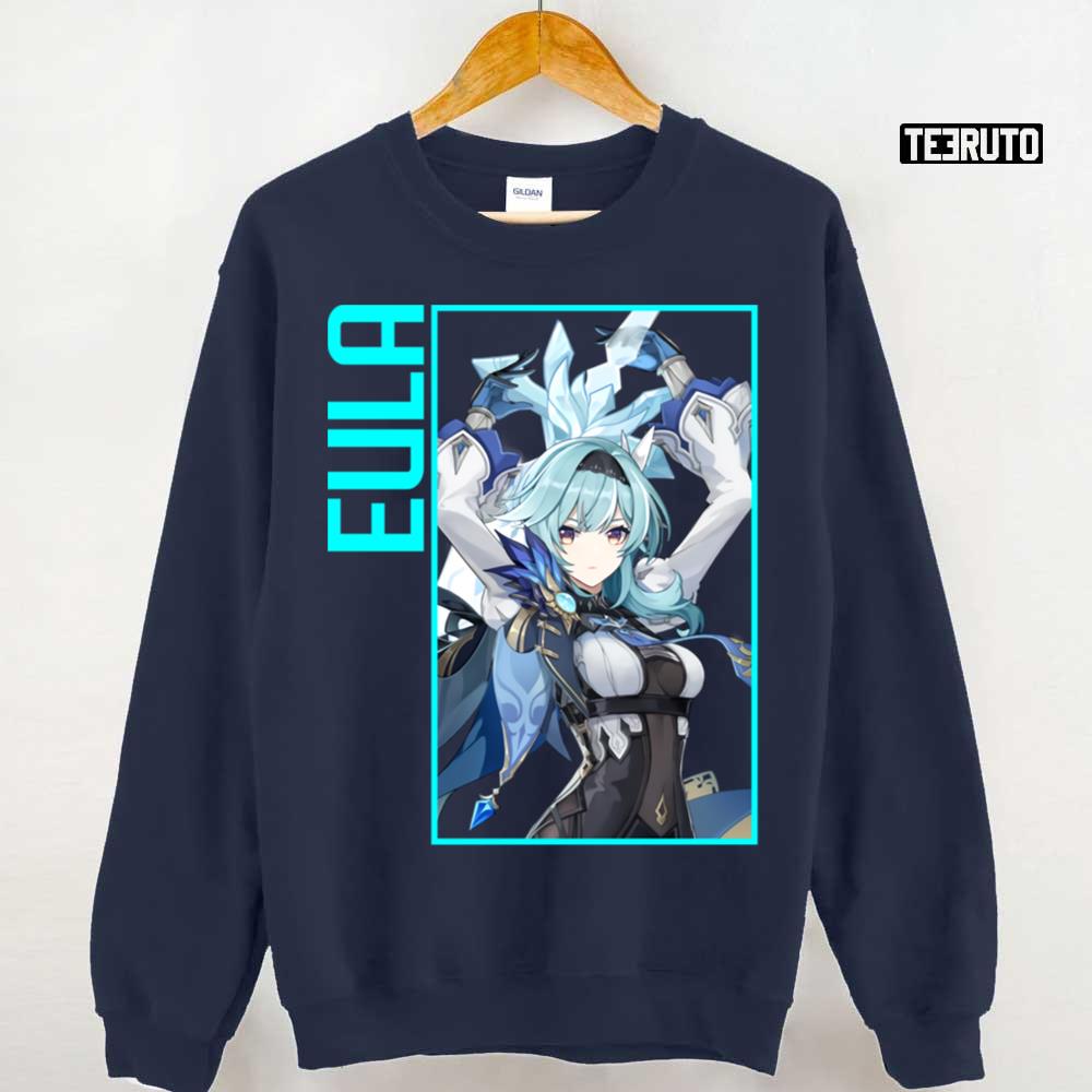 Lawrence Clan Eula Blue Box Genshin Impact Unisex T-Shirt - Teeruto