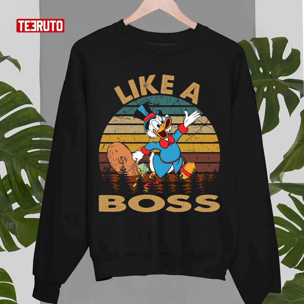 Like A Boss Duck Disney Donald Ducktales Vintage Unisex Sweatshirt ...