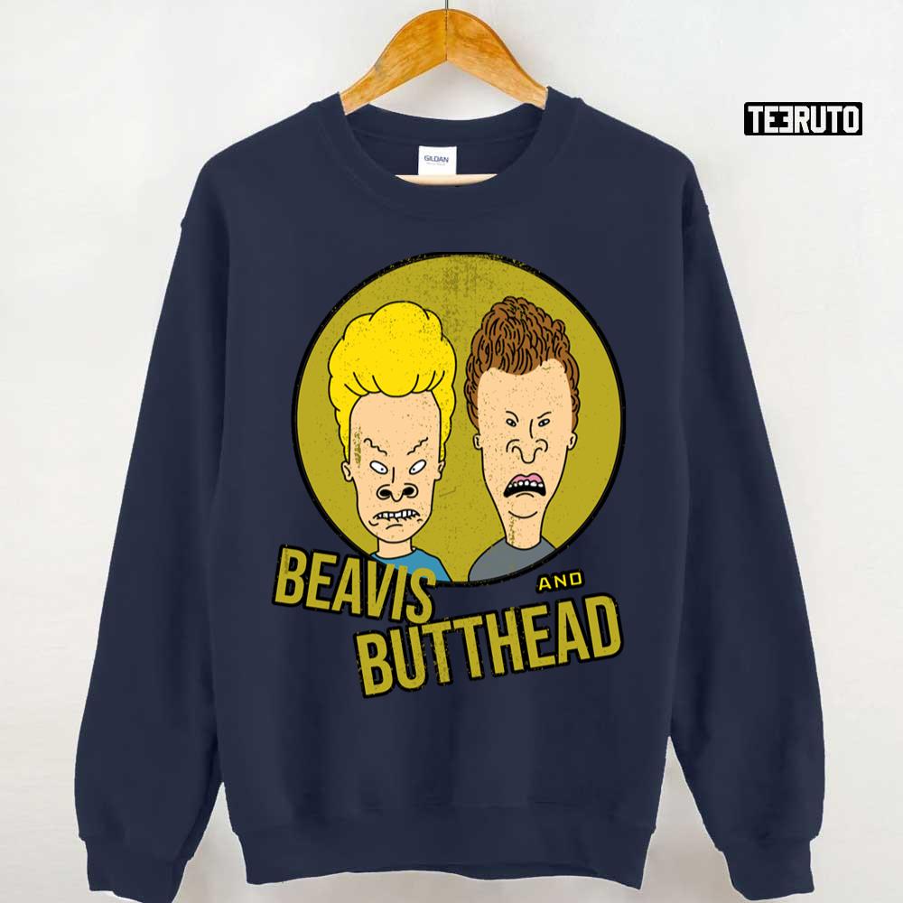 Logo Design Beavis And Butthead Funny Face Unisex T-Shirt - Teeruto