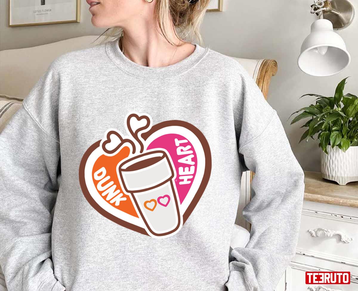 Love Dunk Heart Dunkin Donuts Art Unisex Sweatshirt - Teeruto