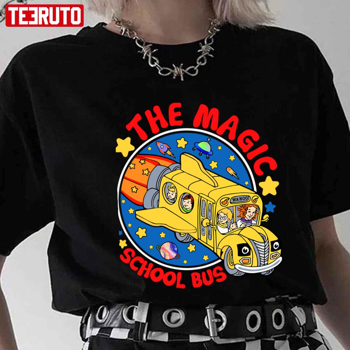 Magic School Bus Driver Funny Seatbelts Everyone Job Pride Unisex T ...