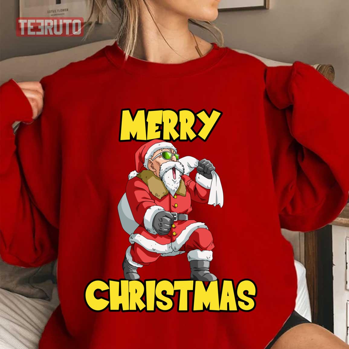 Master Roshi Dragon Ball Merry Christmas Unisex Sweatshirt - Teeruto