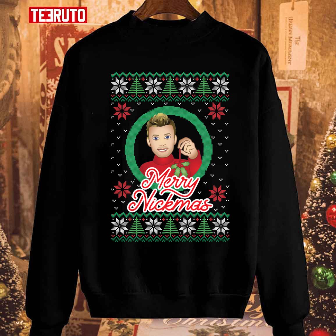Merry Nickmas Nick Carter Ugly Unisex Sweatshirt - Teeruto