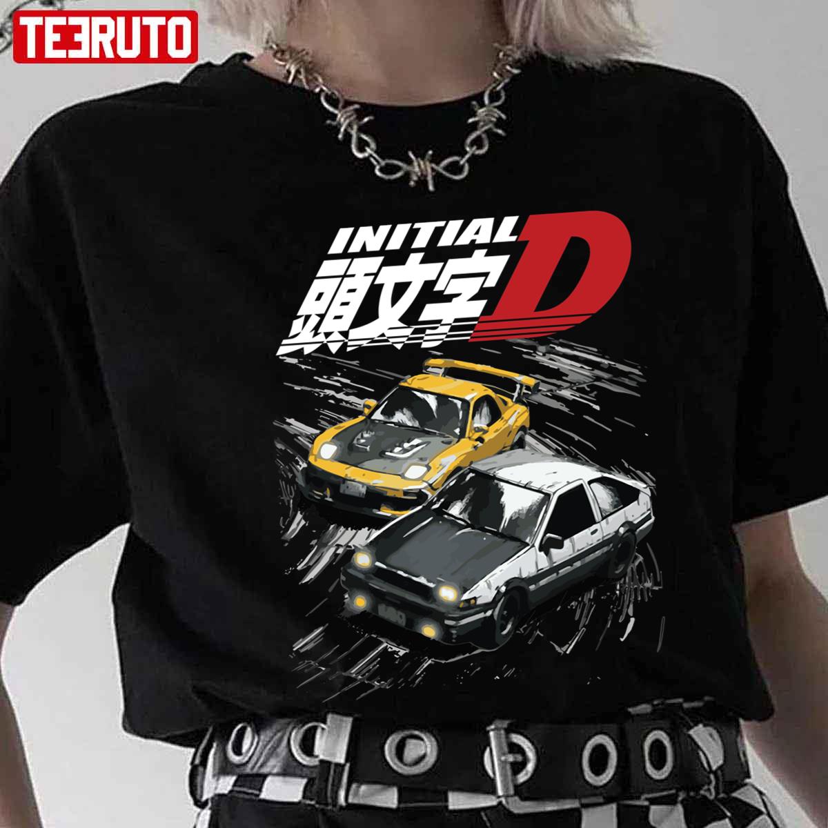 Mountain Drift Racing Initial D Tandems Ae86 Vs Fd Rx 7 Unisex T-Shirt ...