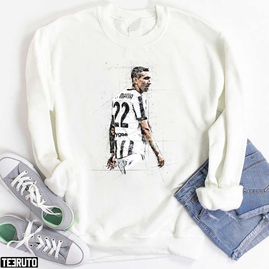 Number 22 Football Art Angel Di Maria Unisex T-Shirt - Teeruto