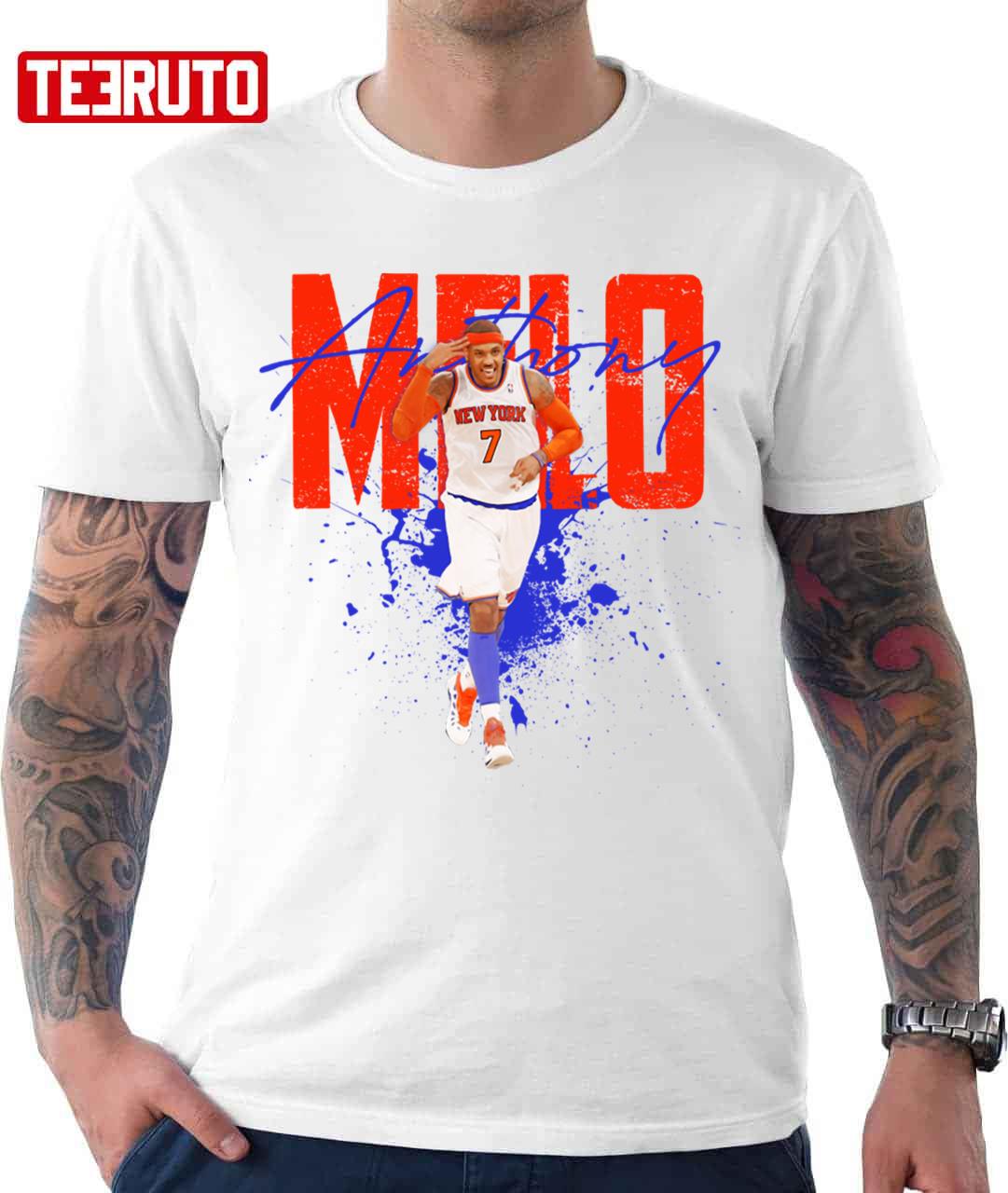 Number 7 New York Knicks Carmelo Anthony Unisex Hoodie - Teeruto