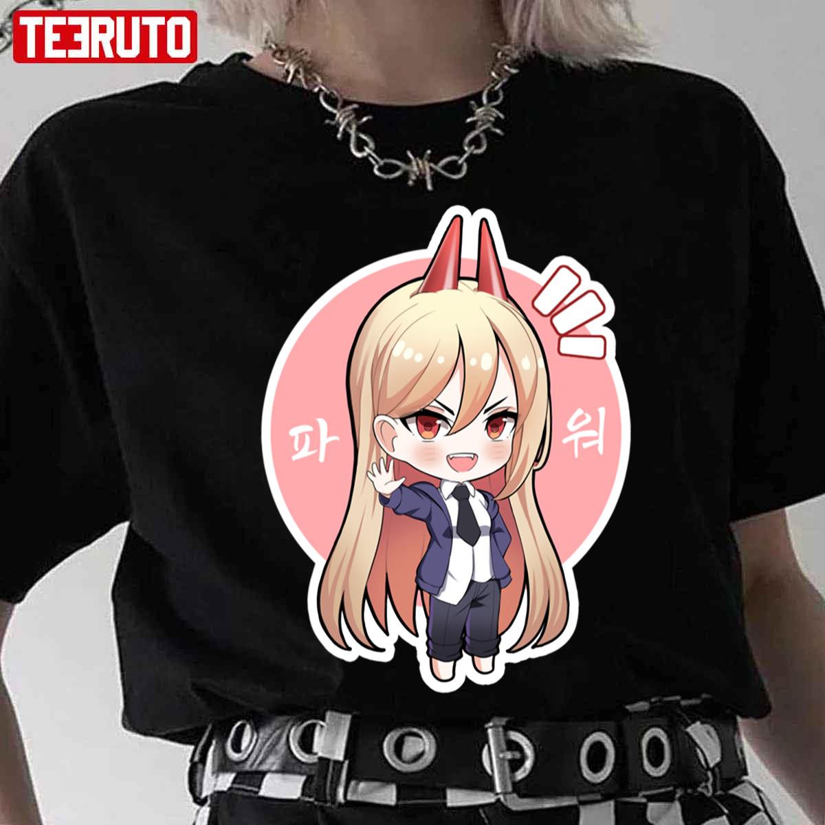 Power Chainsaw Man Chibi Cute Unisex T-Shirt - Teeruto