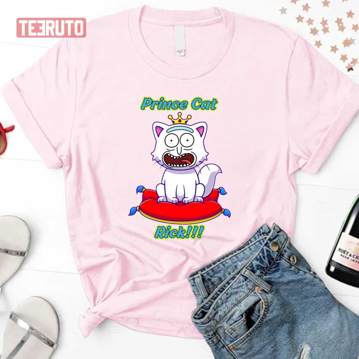 Prince Cat Rick Funny Cartoon Memes Rick And Morty Unisex Sweatshirt ...