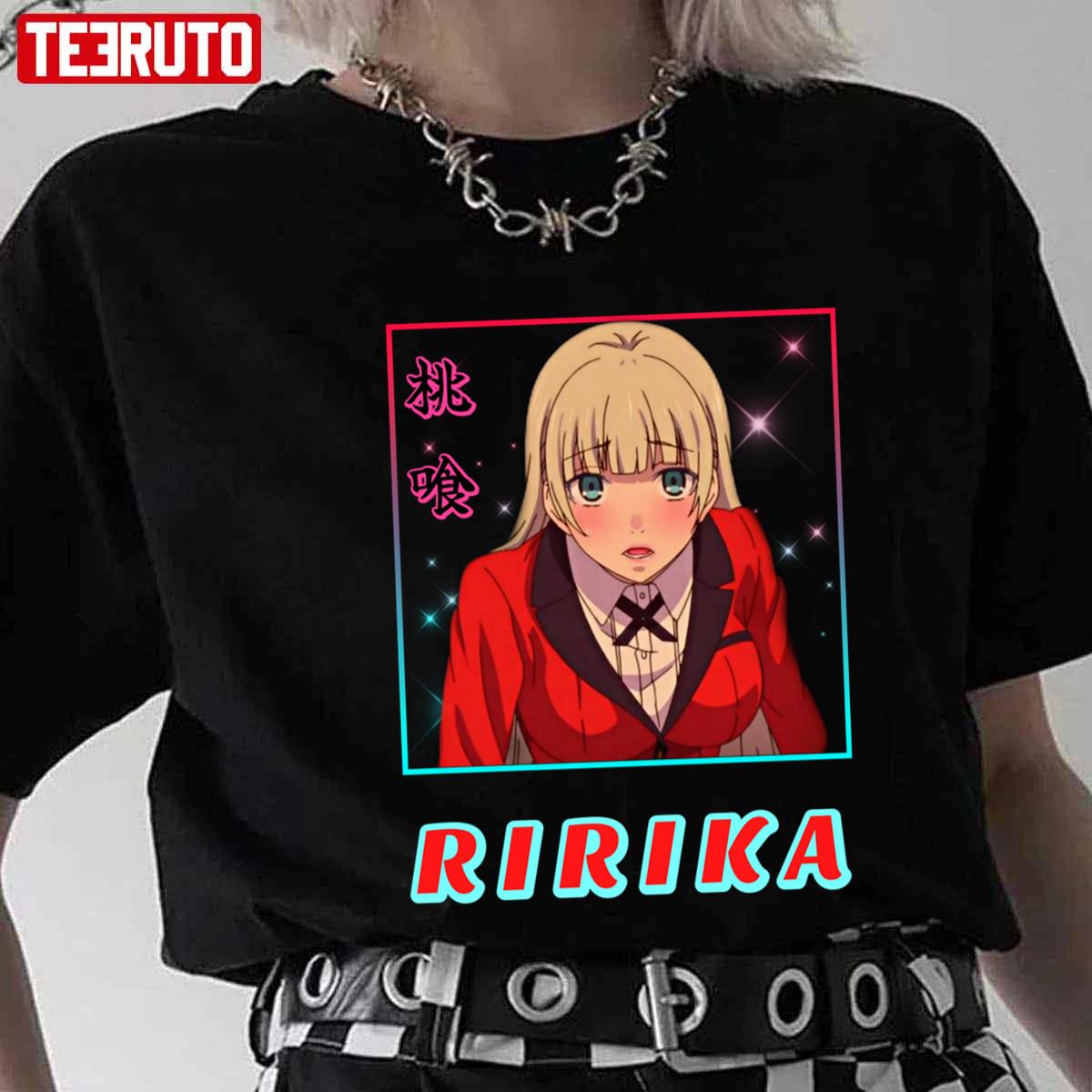 Ririka Momobami Anime Kakegurui Fanart Unisex T-shirt - Teeruto