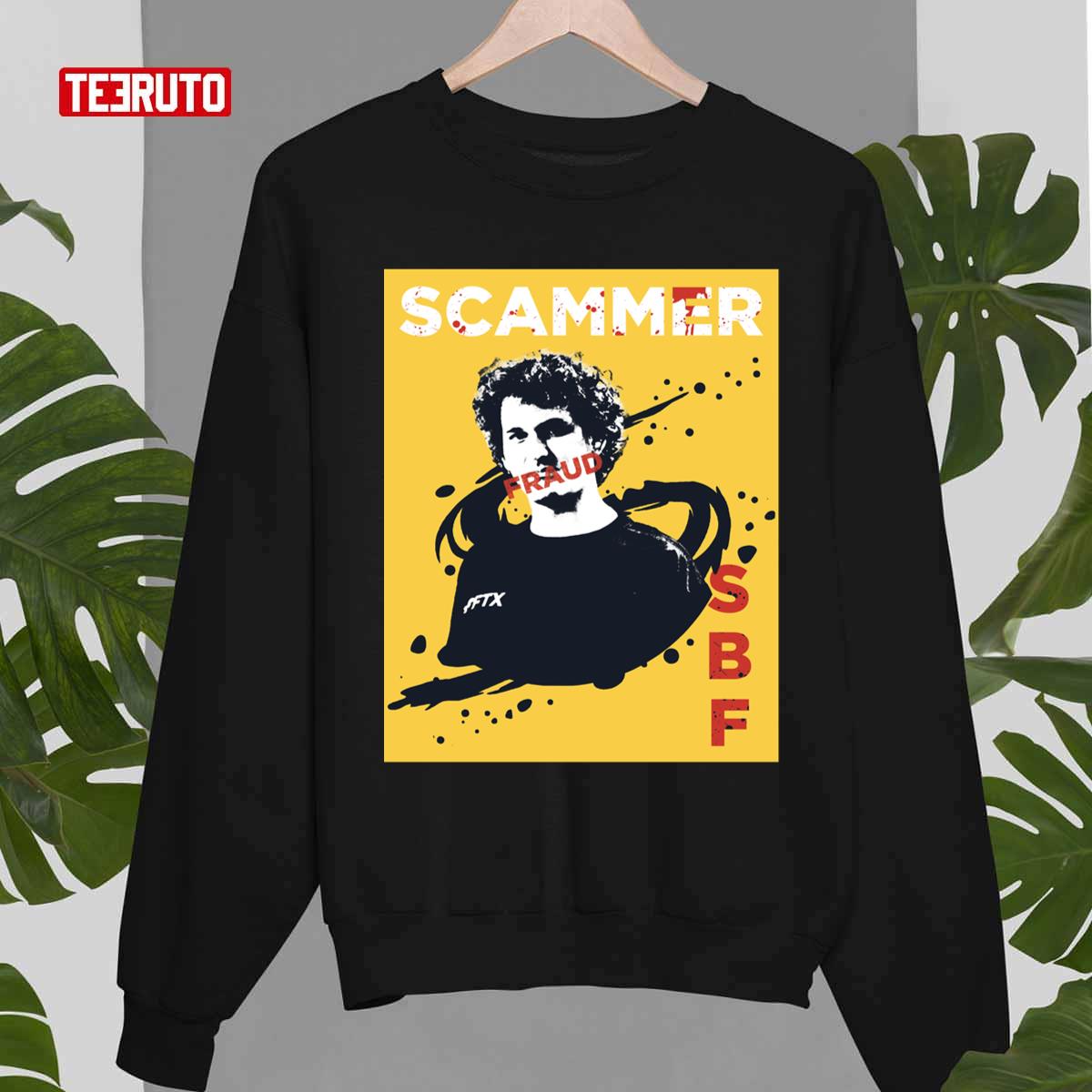 Sbf Scammer Sam Bankman Fraud Painting Unisex T-Shirt - Teeruto