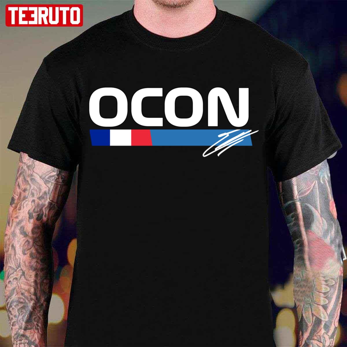 Signature Logo Design Esteban Ocon 2021 Unisex Hoodie - Teeruto