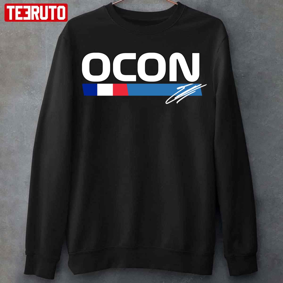 Signature Logo Design Esteban Ocon 2021 Unisex Hoodie - Teeruto