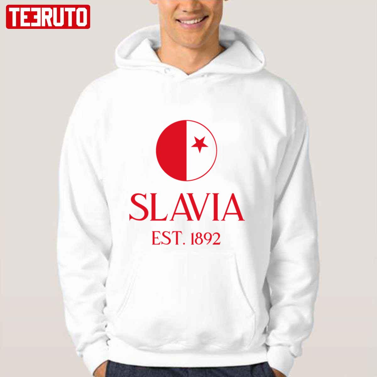 Slavia Praha Est 1892 Design Unisex Hoodie - Teeruto