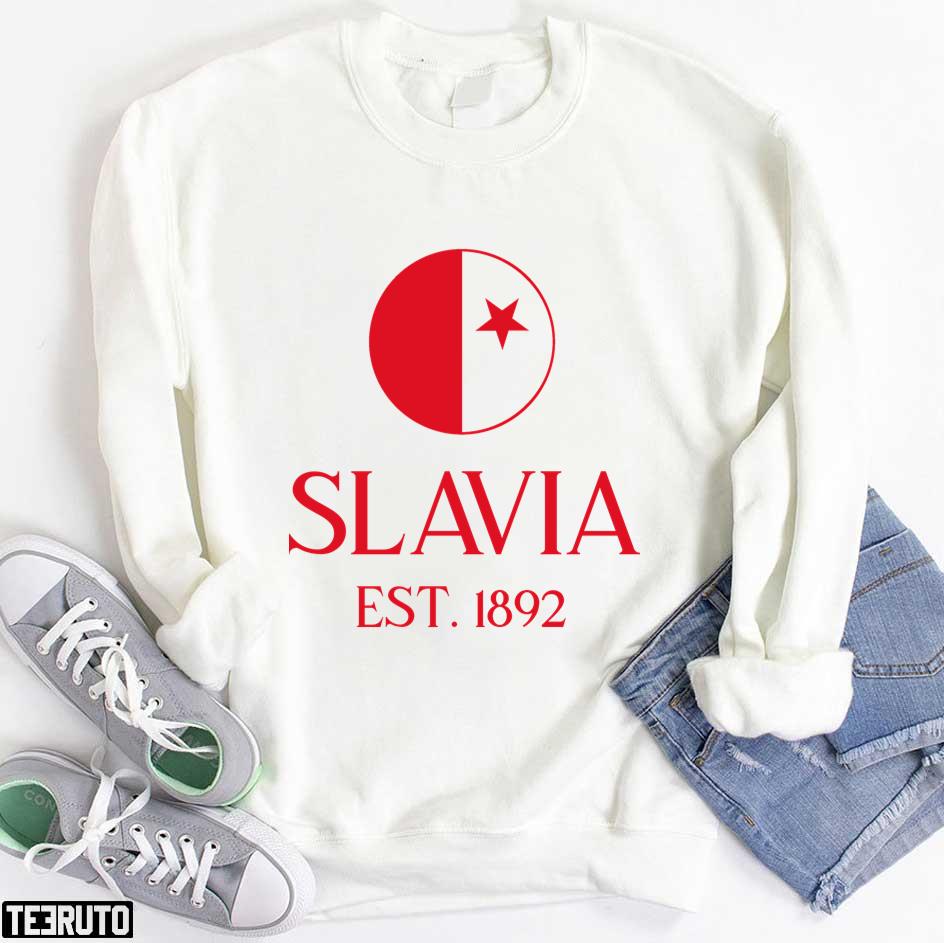 Slavia Praha Est 1892 Design Unisex Hoodie - Teeruto