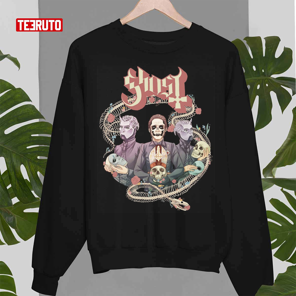 Snake's Bone Design The Ghost Band 80s Music Unisex Sweatshirt - Teeruto
