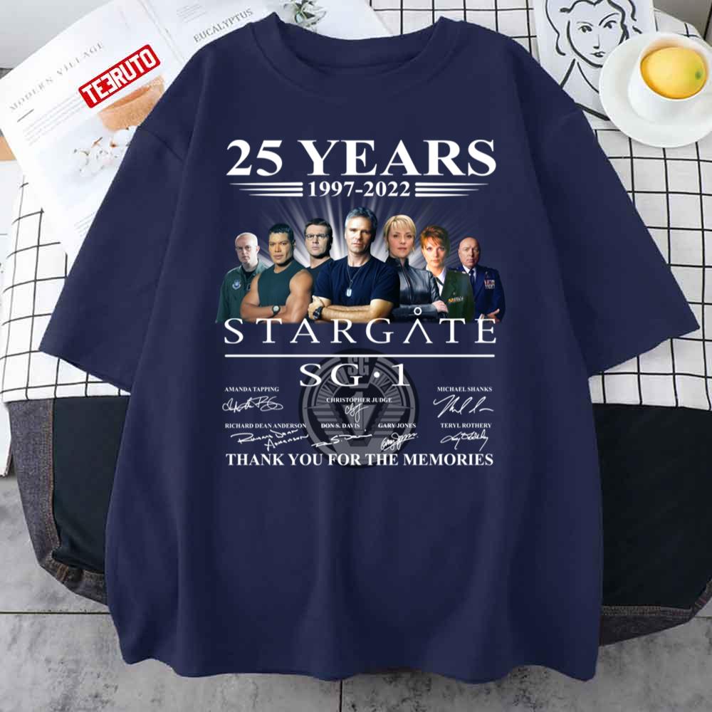 Stargate Sg1 25 Years 1997 2022 Thank You For The Memories Unisex ...