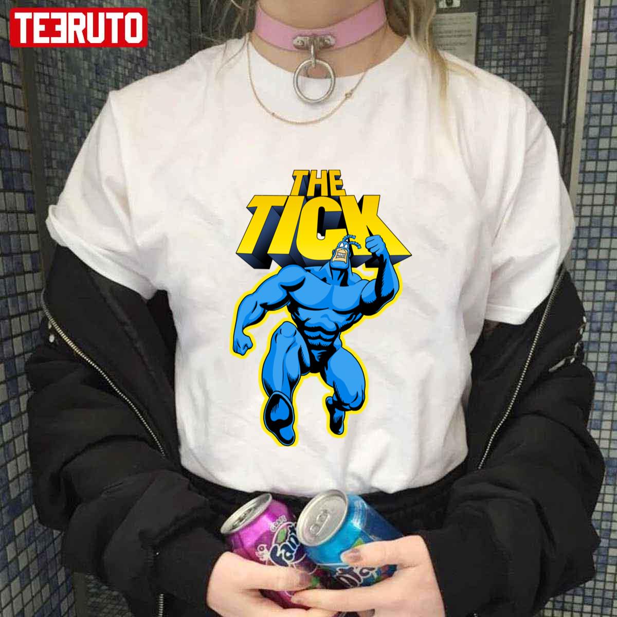 The Tick Superhero Parody Character With Logotype 1994 Tv Series Unisex ...