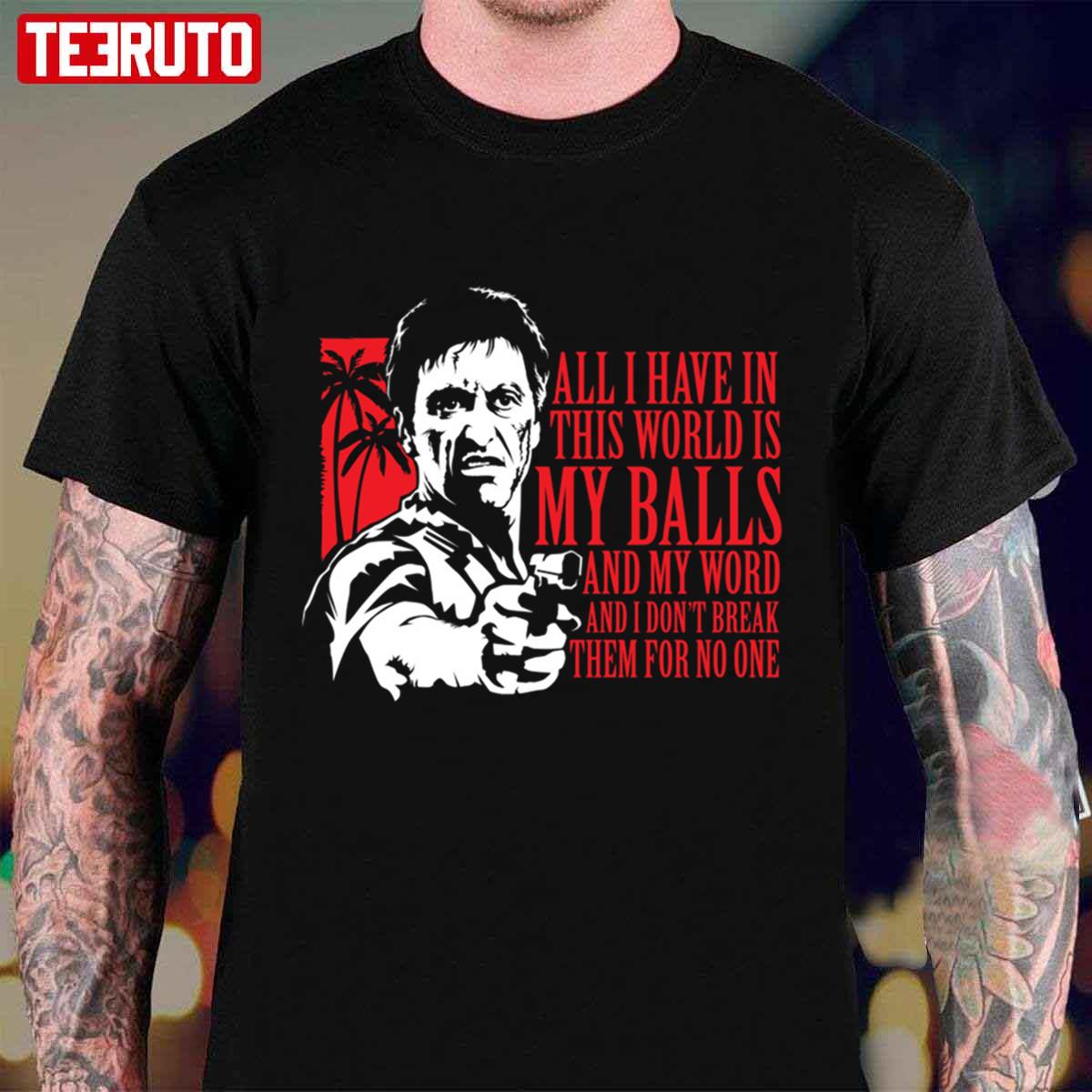 Tony Montana Scarface Famous Quote Unisex Hoodie - Teeruto