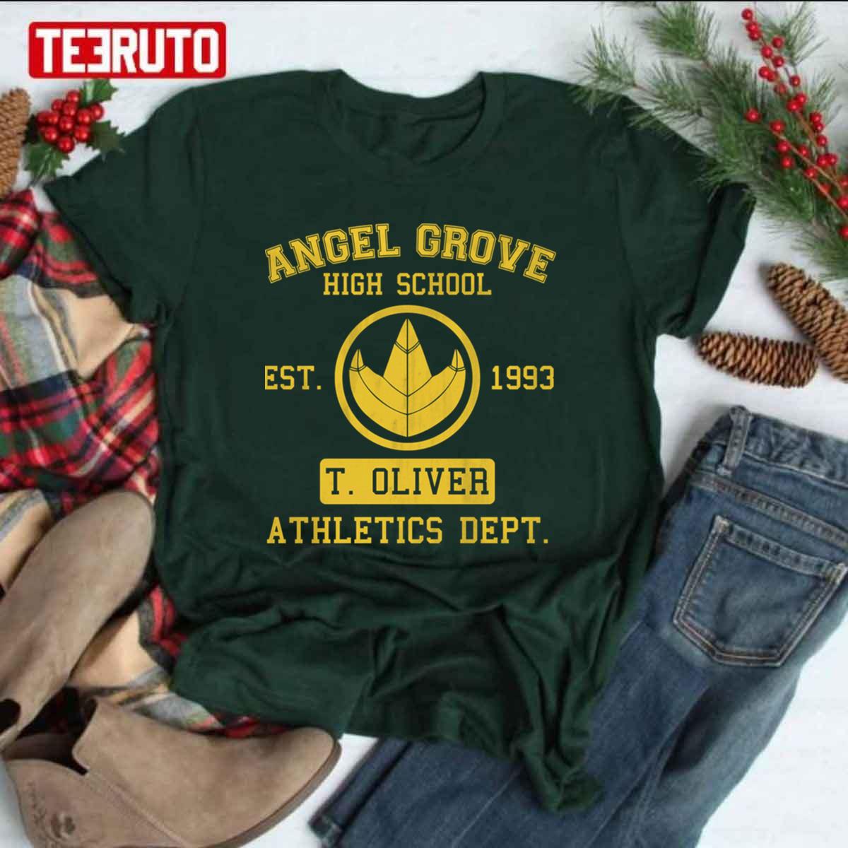 Vintage Green Team Awesome Angel Grove Highschool T Oliver 1993 Unisex ...