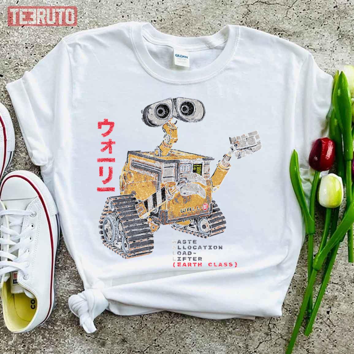 Wall-E Kanji Rust Bucket Load Lifter Unisex T-Shirt - Teeruto
