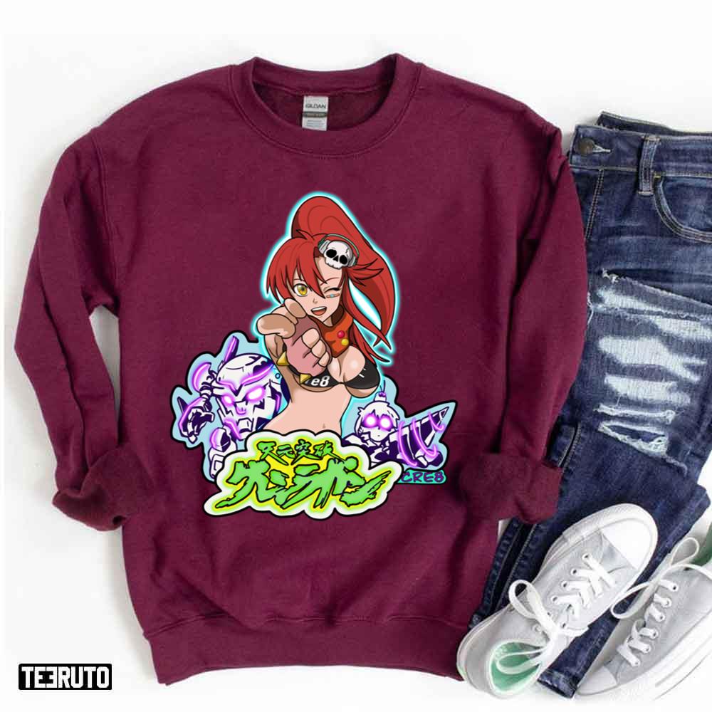 Yoko Anime Love Gurren Lagann Unisex T-Shirt - Teeruto