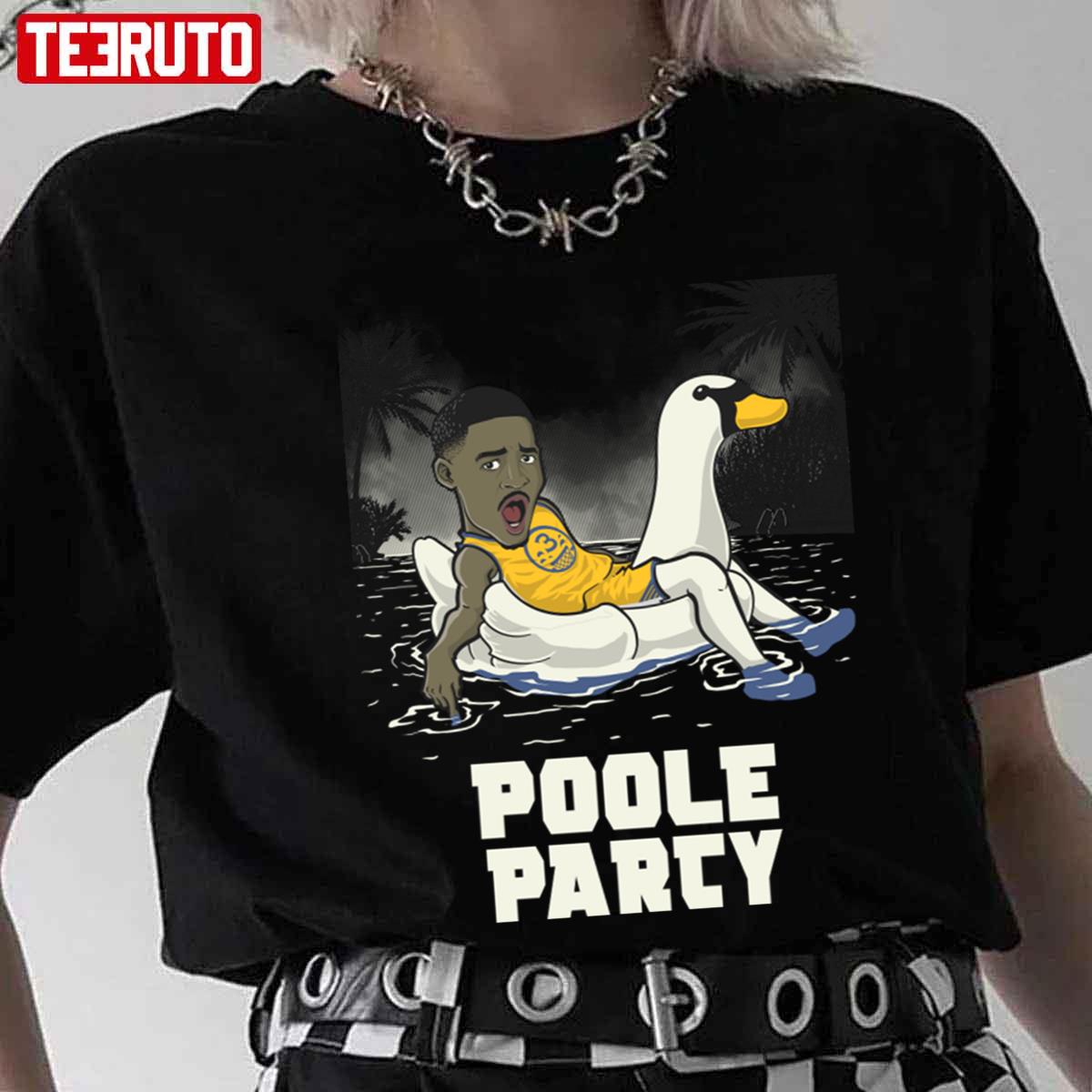 Animated Chibi Jordan Poole Party Golden State Warriors Unisex T-Shirt ...