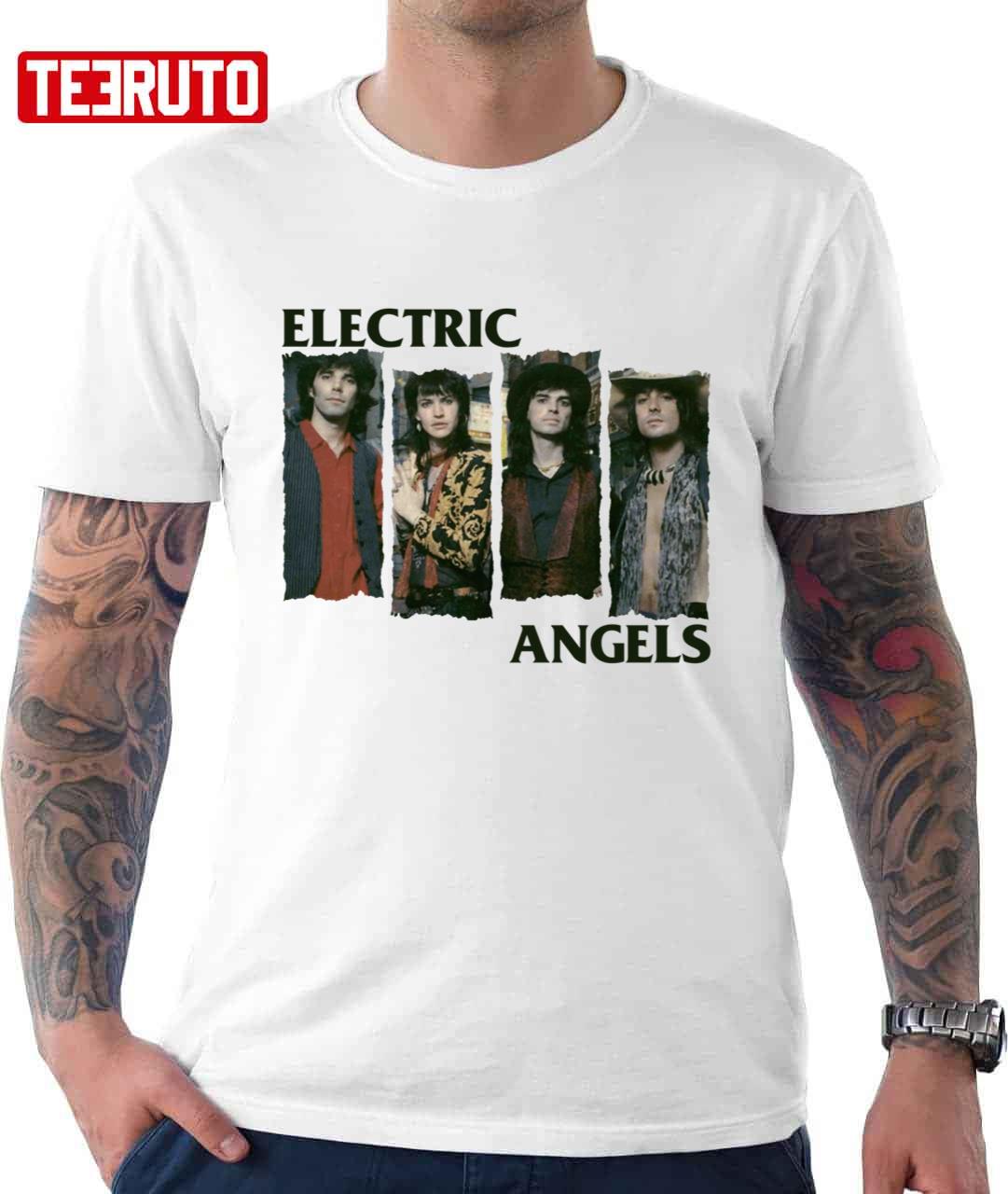Black Flag Logo Inspires Electric Angels Band Members Unisex Hoodie ...