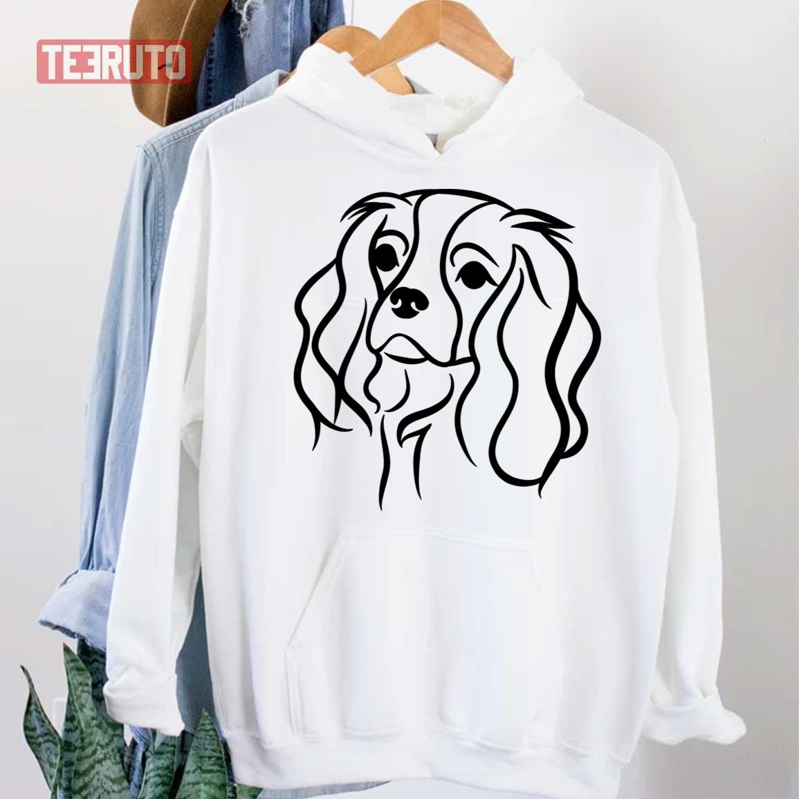 Cavalier King Charles Spaniel Head Design Unisex Hoodie - Teeruto