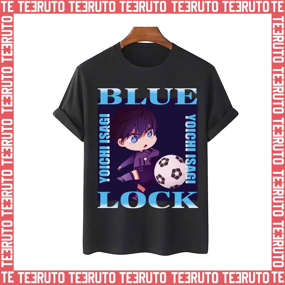 Chibi Yoichi Isagi Blue Lock Anime Collage Design Unisex T-Shirt - Teeruto