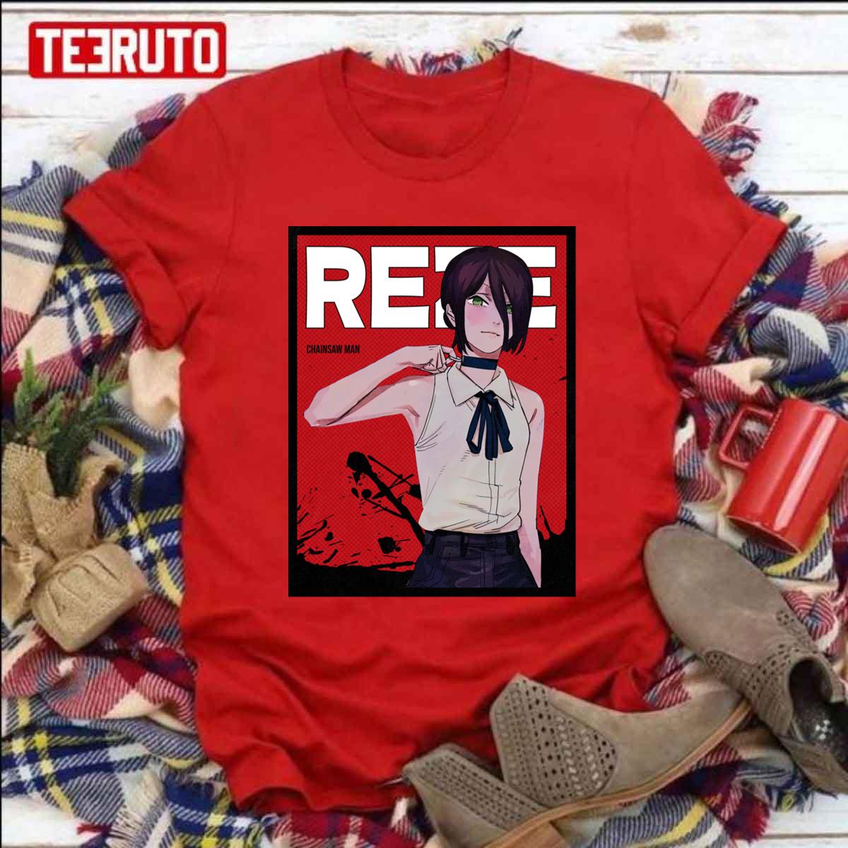 Chic Reze Chainsaw Man Red Comic Design Unisex Sweatshirt - Teeruto
