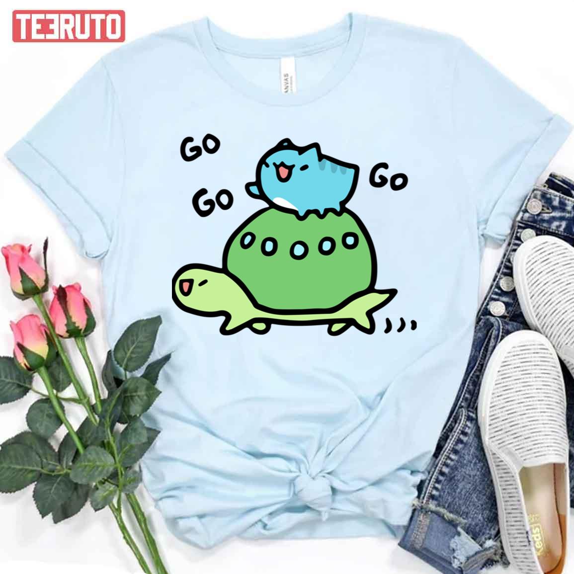 Comic Cat Turtle Bugcat Capoo Unisex T-Shirt - Teeruto