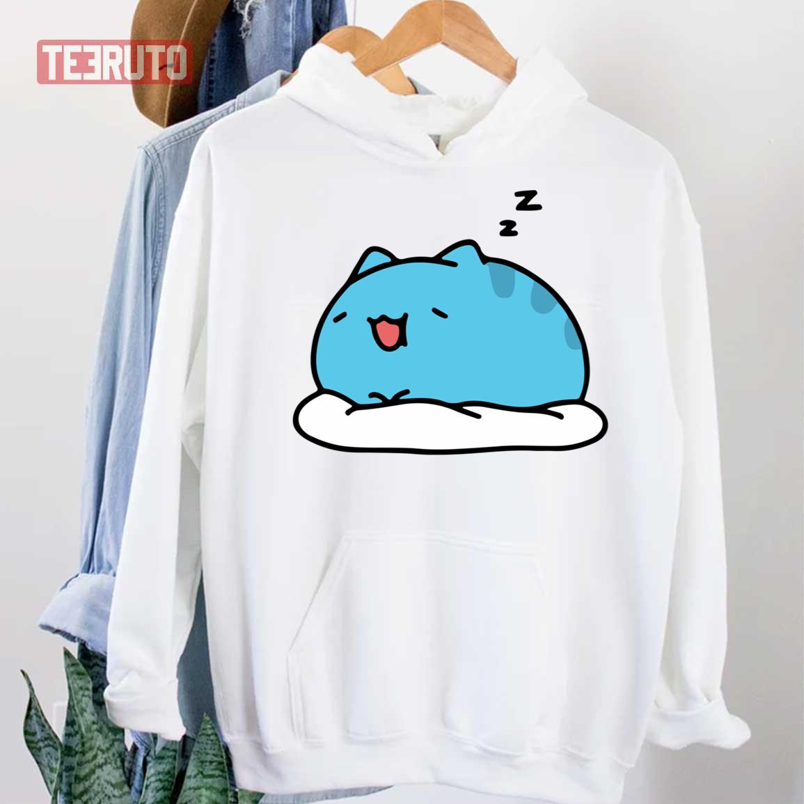 Cute Face Sleeping Cat Bugcat Capoo Unisex Hoodie - Teeruto
