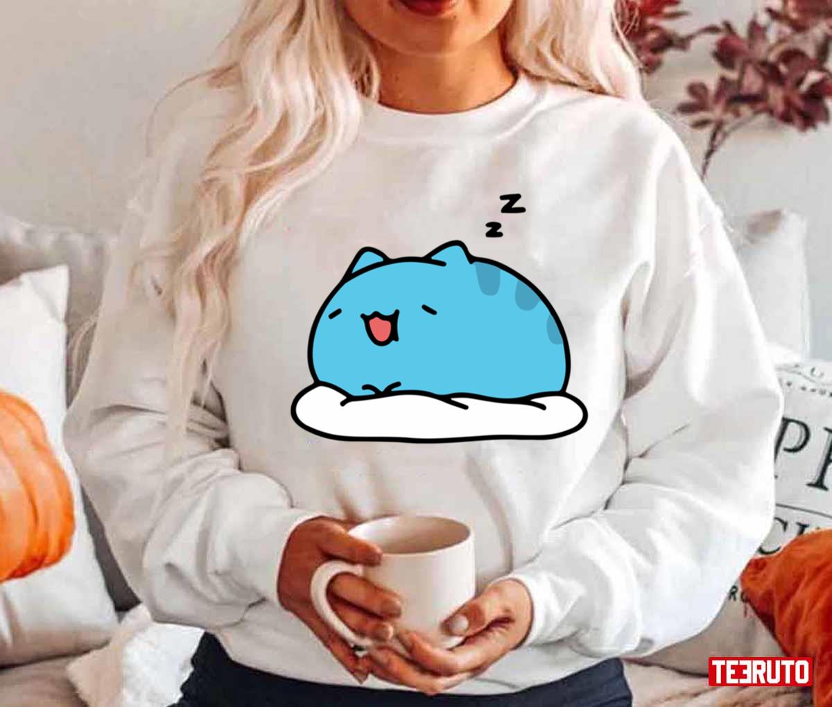 Cute Face Sleeping Cat Bugcat Capoo Unisex Hoodie - Teeruto