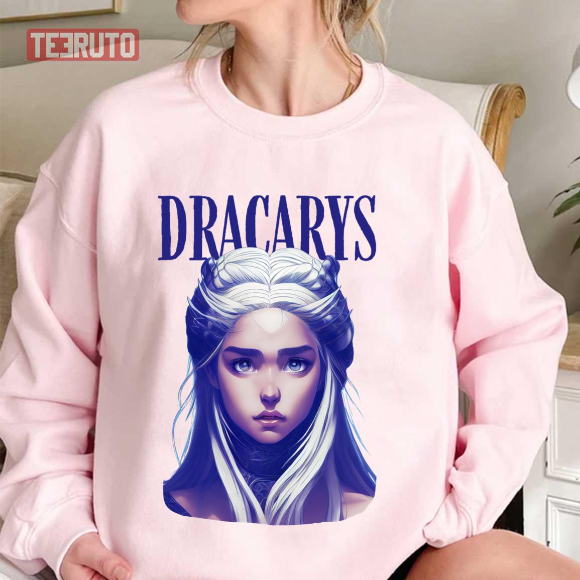 Dracarys Dragon Queen Iii Fantasy House Of The Dragon Colored Art Unisex Sweatshirt - Teeruto