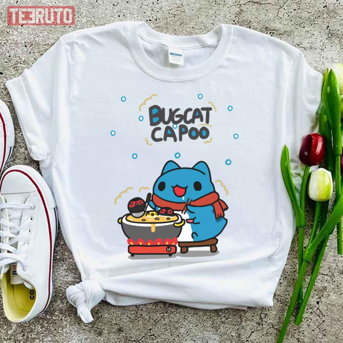 Eating Time Bugcat Capoo Unisex T-Shirt - Teeruto