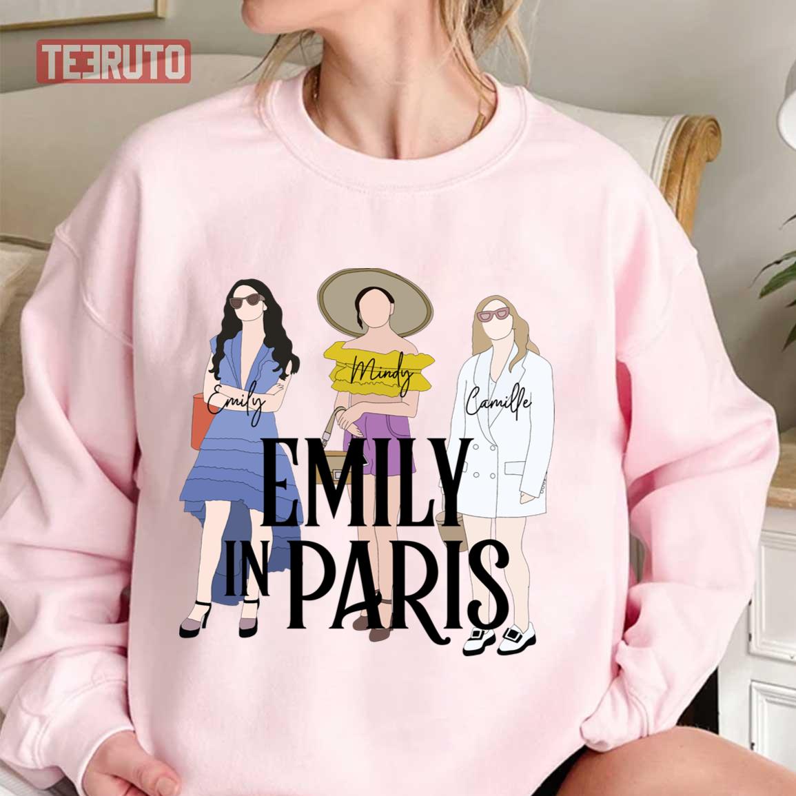 Emily In Paris Emily Cooper Mindy Chen And Camille Magnet Unisex Sweatshirt - Teeruto