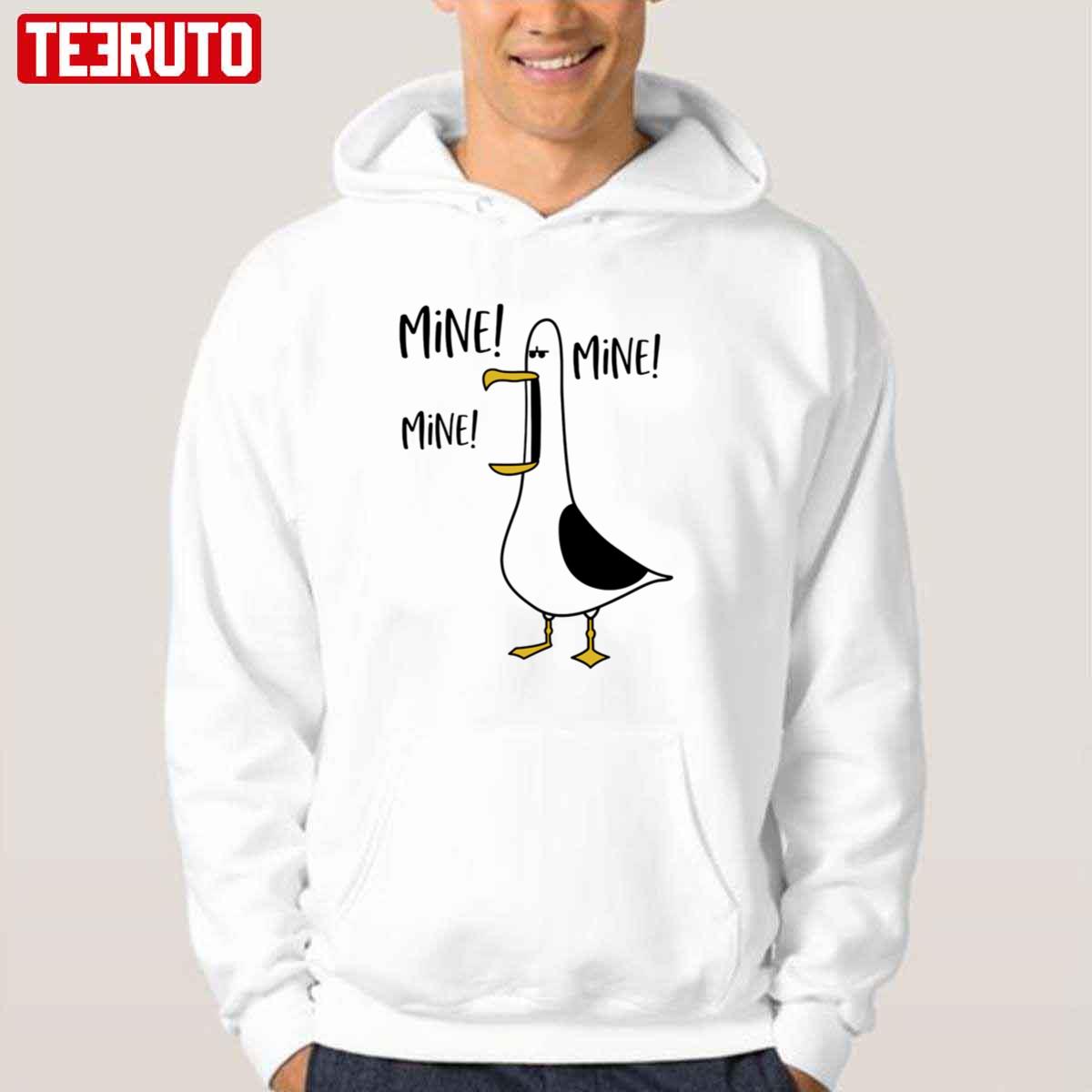 Finding Nemo Cartoon Seagull Mine Mine Mine Unisex Hoodie - Teeruto