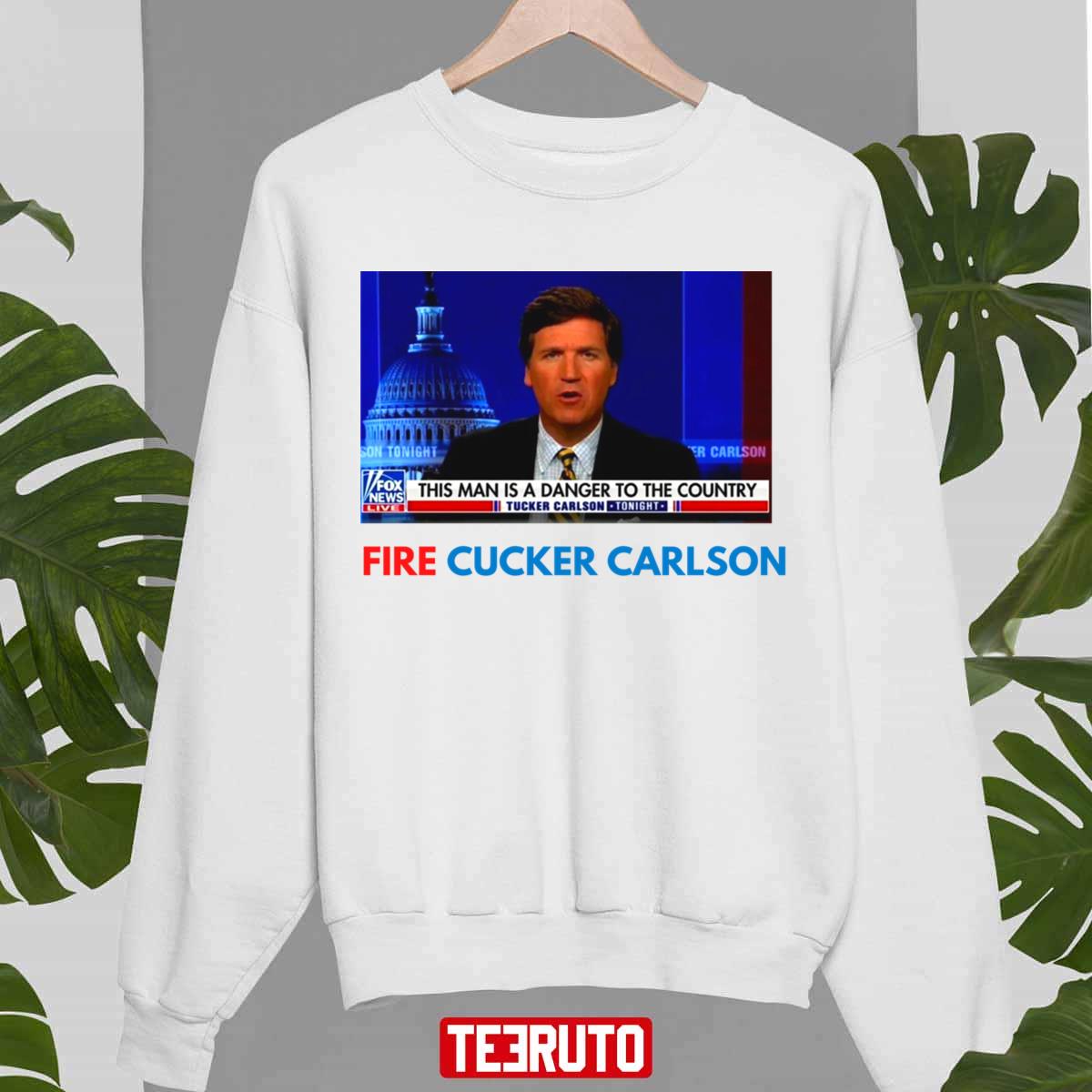 Fire Tucker Carlson News Style Unisex Sweatshirt - Teeruto
