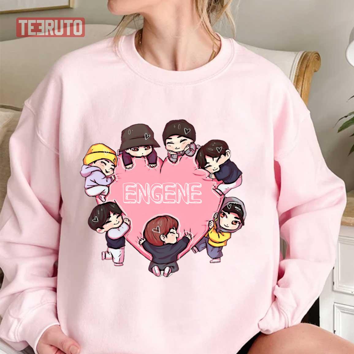 Heart Engene Chibi Enhypen Unisex Sweatshirt - Teeruto