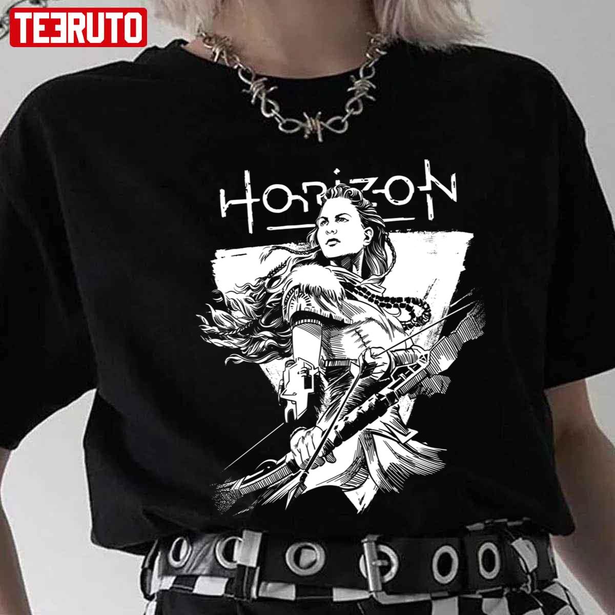 Horizon Warrior White Design Unisex T-Shirt - Teeruto