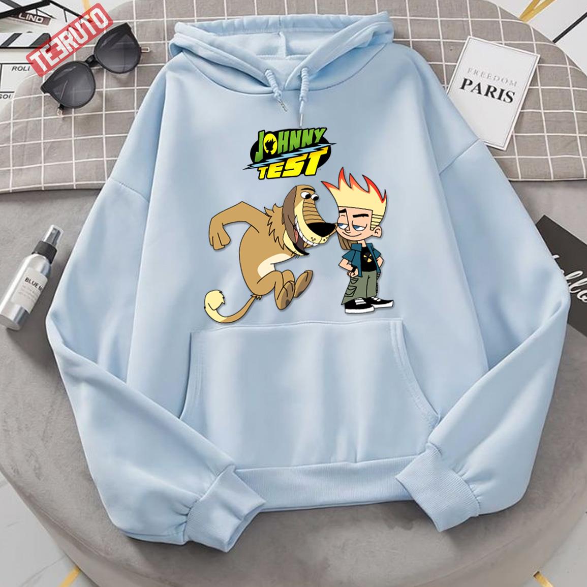 Jumping Dukey Johnny Test Unisex Hoodie - Teeruto