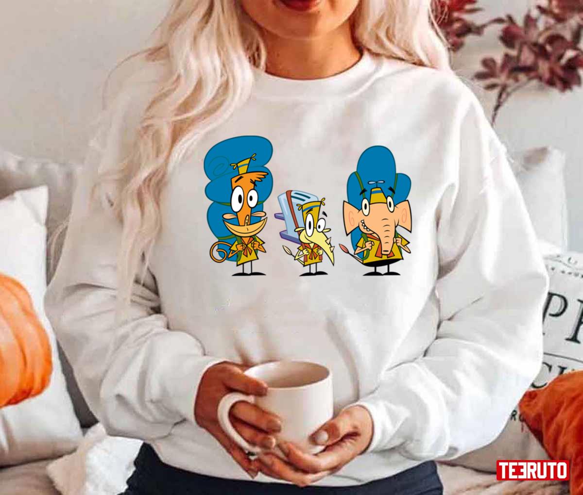 Lazlo Clam & Raj Cartoon Funny Squad Unisex Hoodie - Teeruto