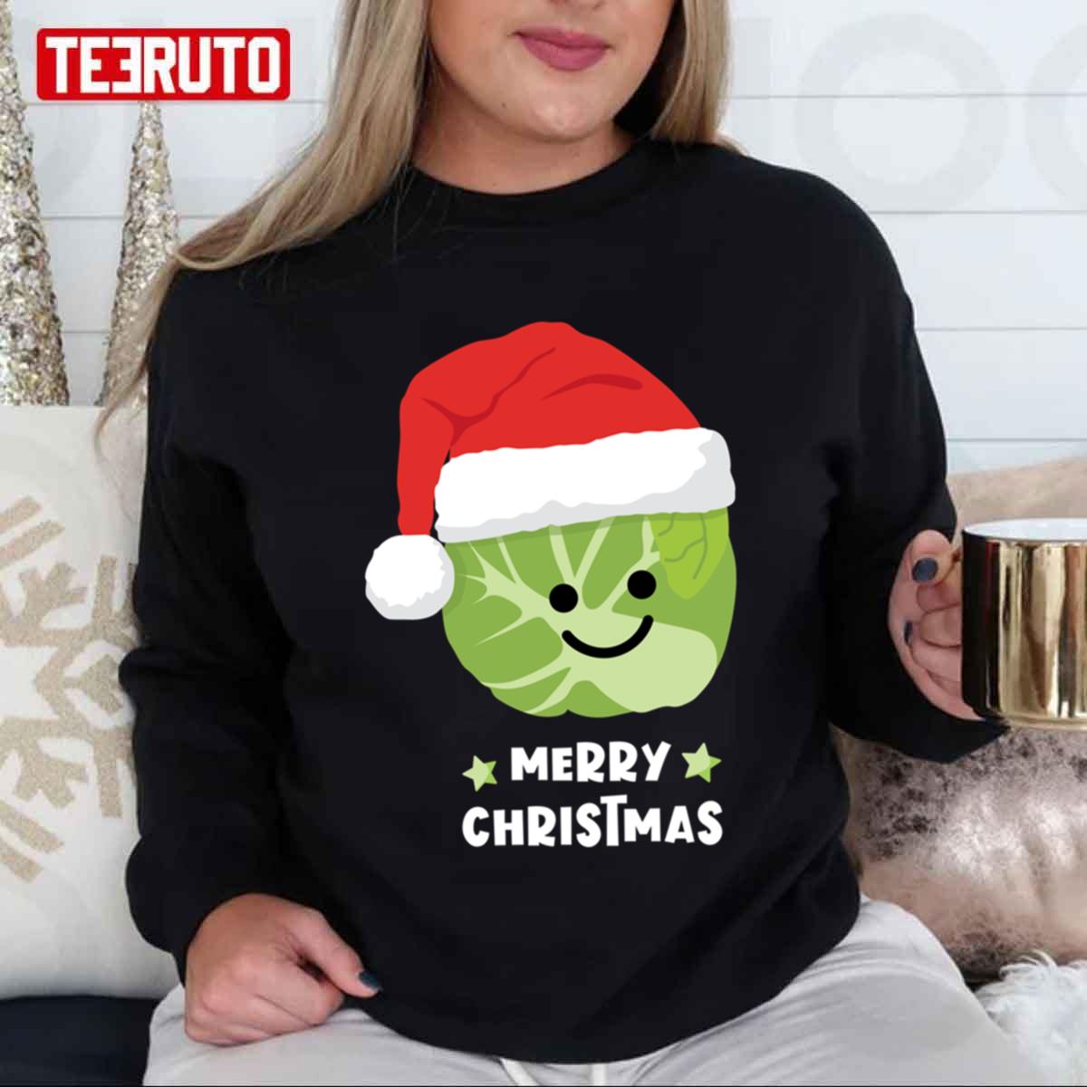 Merry Christmas Brussels Sprout Unisex Sweatshirt - Teeruto