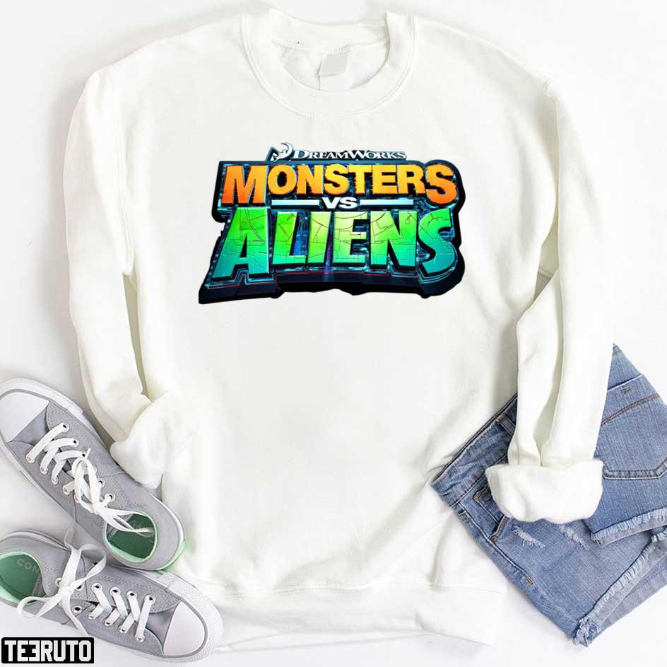 Monsters Vs Aliens Logo Cartoon Unisex Hoodie - Teeruto