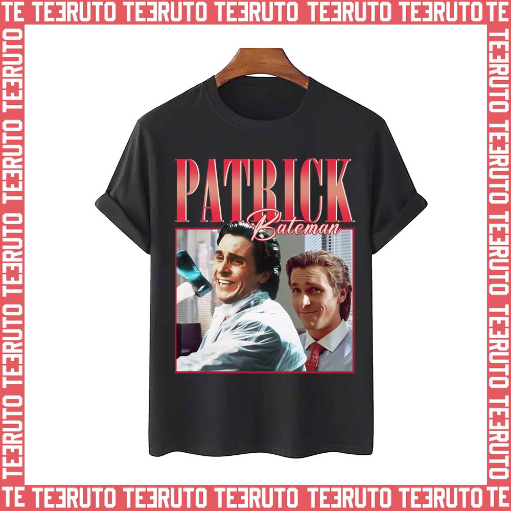 Patrick Bateman Red Smile Collage Unisex T-Shirt - Teeruto