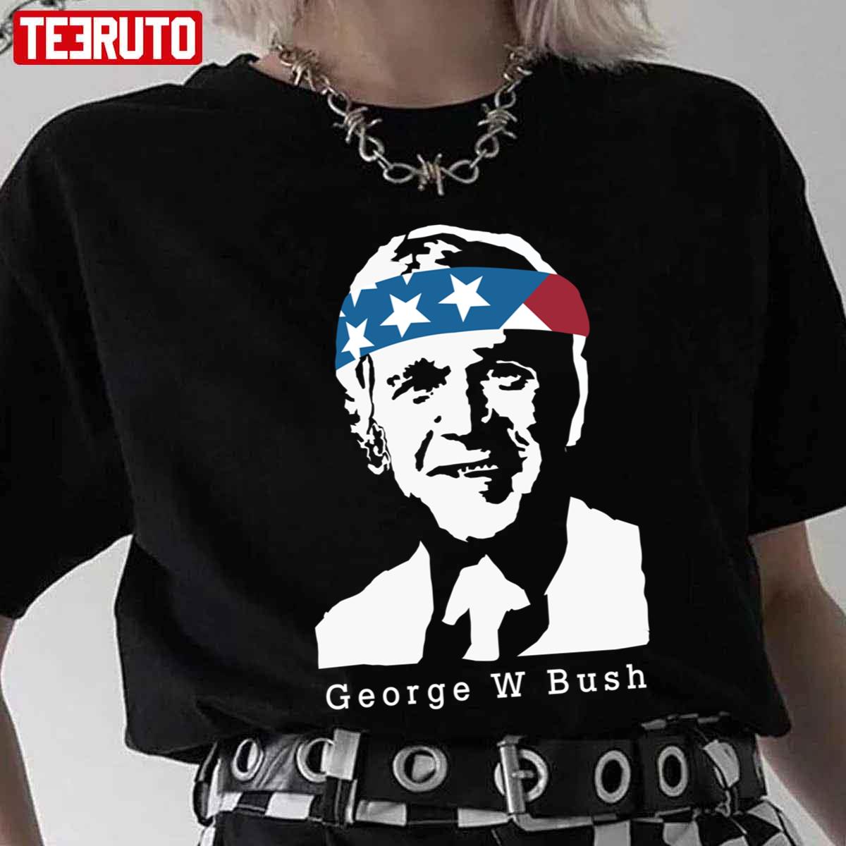 President George W Bush American Patriot Vintage Unisex T-Shirt - Teeruto