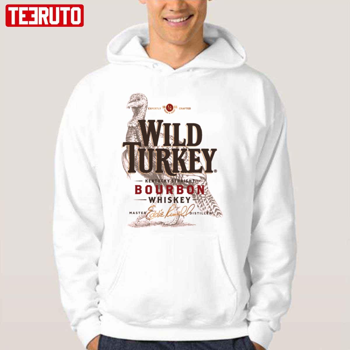 Retro Wild Turkey Kentucky Straight Bourbon Whiskey Unisex Hoodie - Teeruto